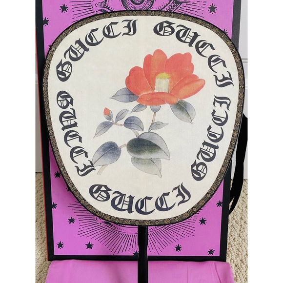Gucci | Other | Gucci Gothic Logo Silk Tassel Wood Handle Fan | Poshmark